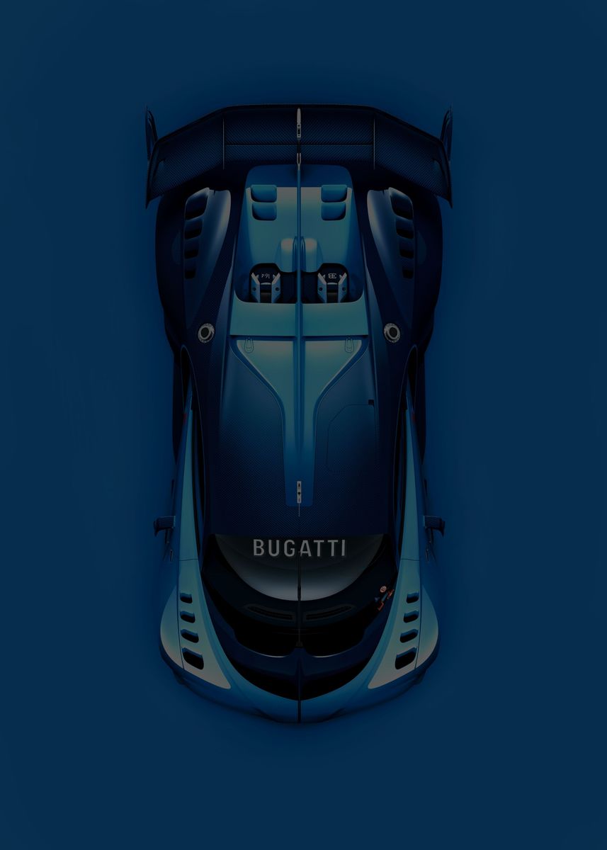 'bugatti' Poster, picture, metal print, paint by Recca | Displate