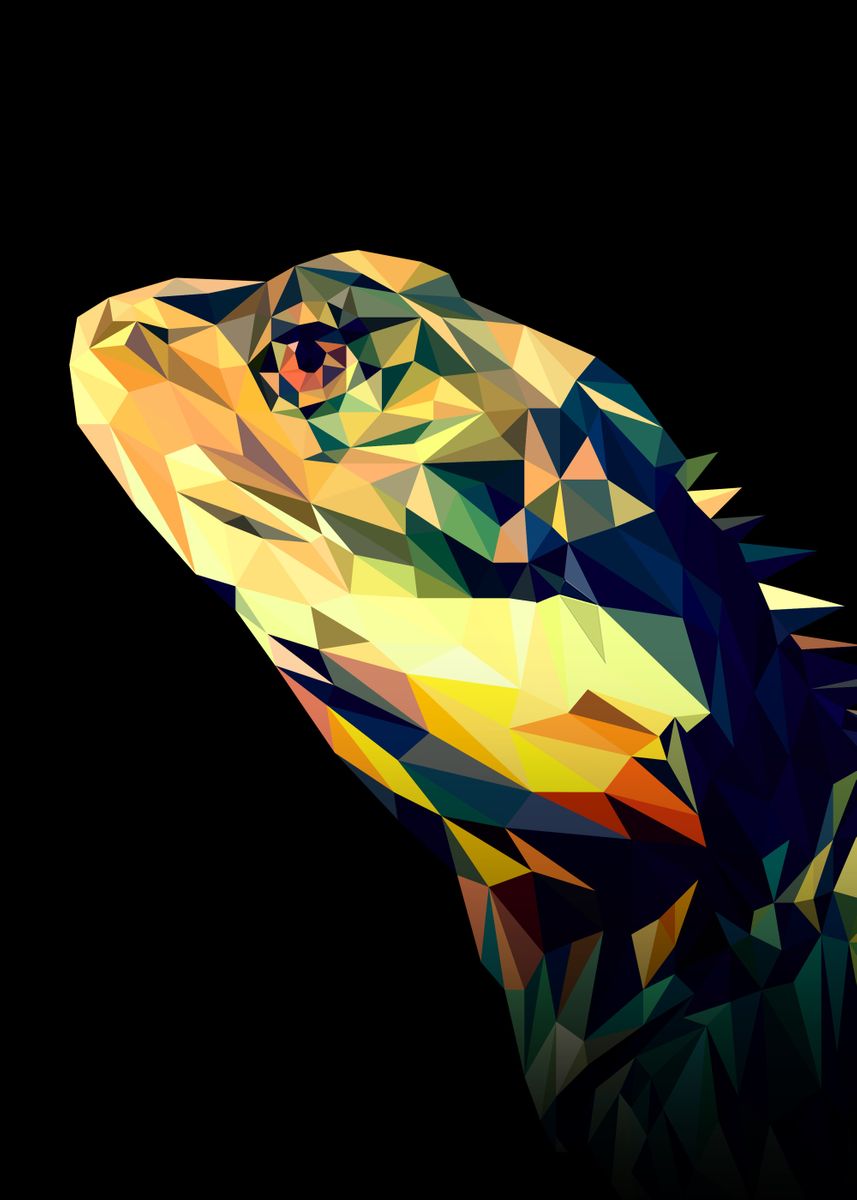 'Lizard' Poster by dung nguyen | Displate