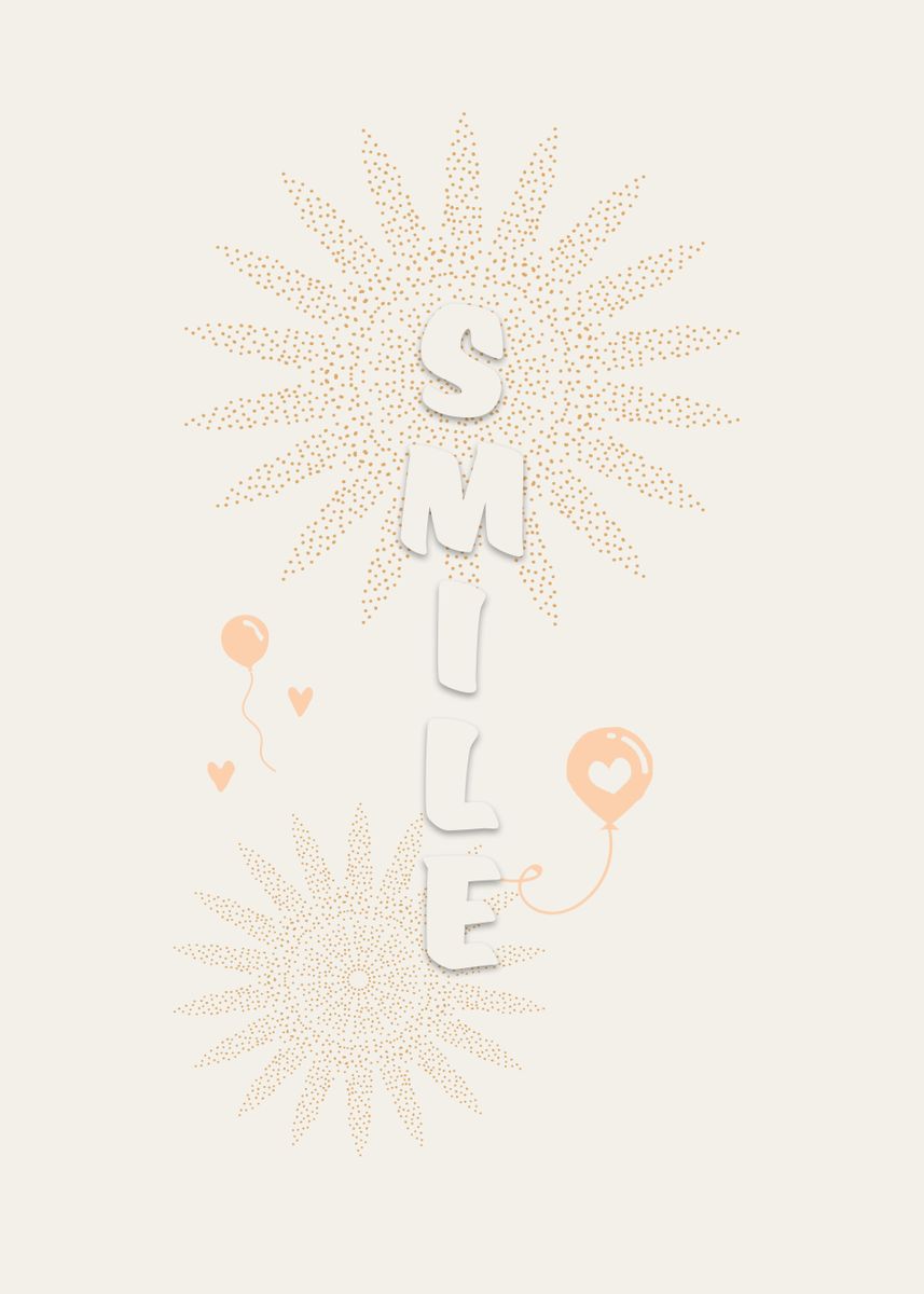 'Smile orange' Poster, picture, metal print, paint by Melanie Viola ...