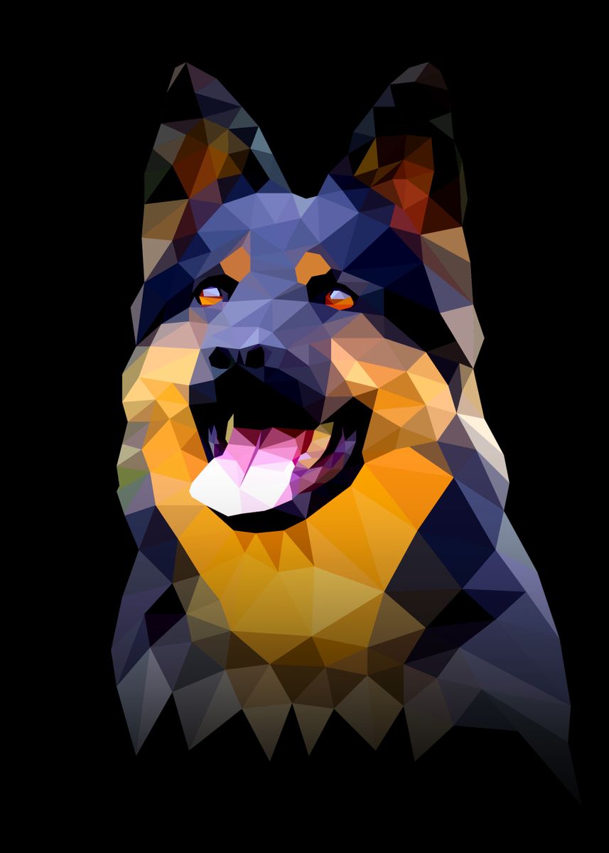 'Shepherd' Poster, picture, metal print, paint by dung nguyen | Displate