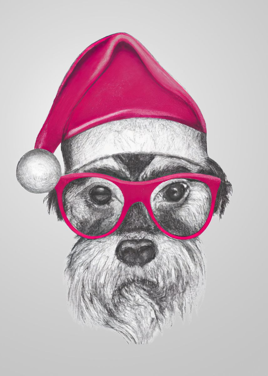 'dog natal' Poster, picture, metal print, paint by aris febriyanto ...