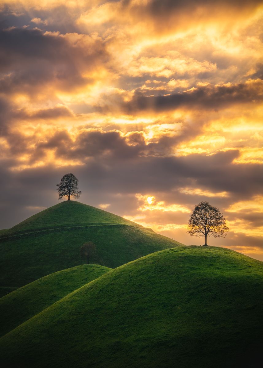 '3 Hills' Poster by LXPhotoN | Displate