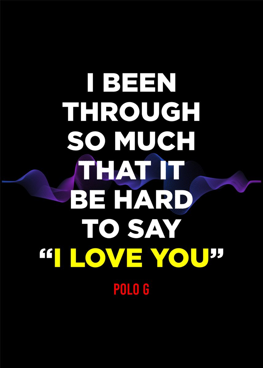 'rapper motivational quotes' Poster, picture, metal print, paint by ...