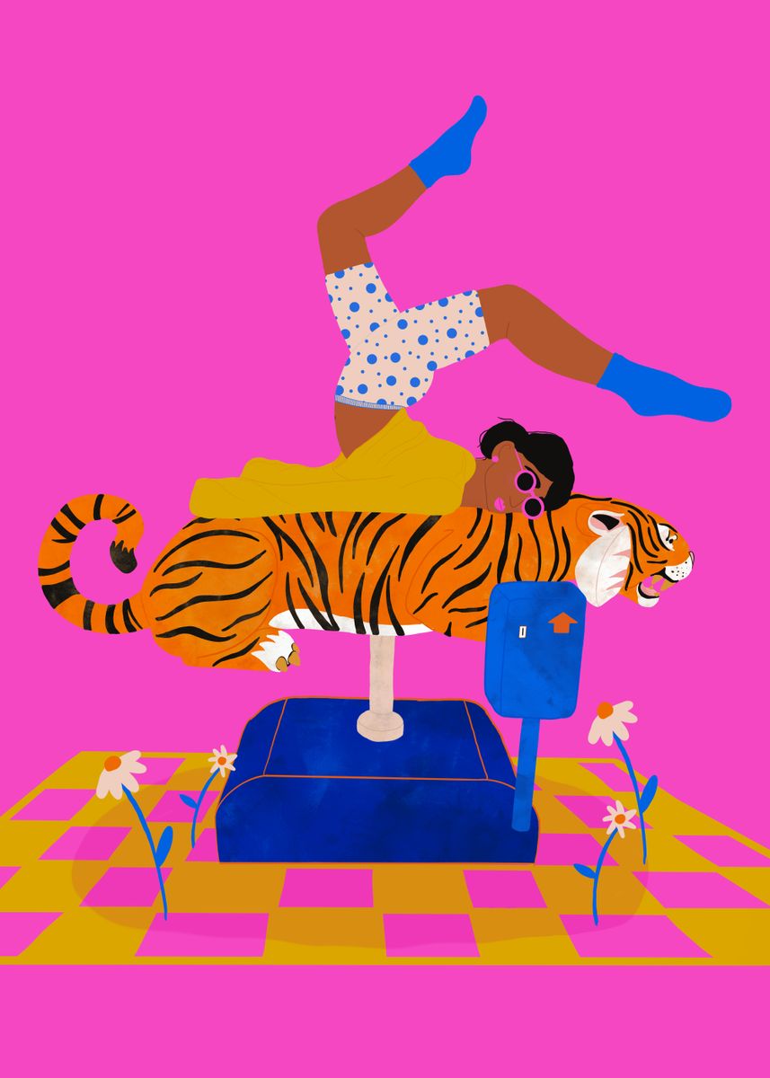 'Put a tiger in your heart' Poster by World Class Photos | Displate