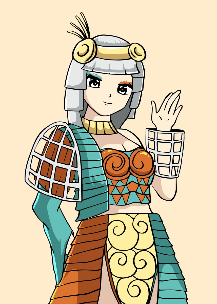 'Avant Garde Anime Girl' Poster, picture, metal print, paint by ...