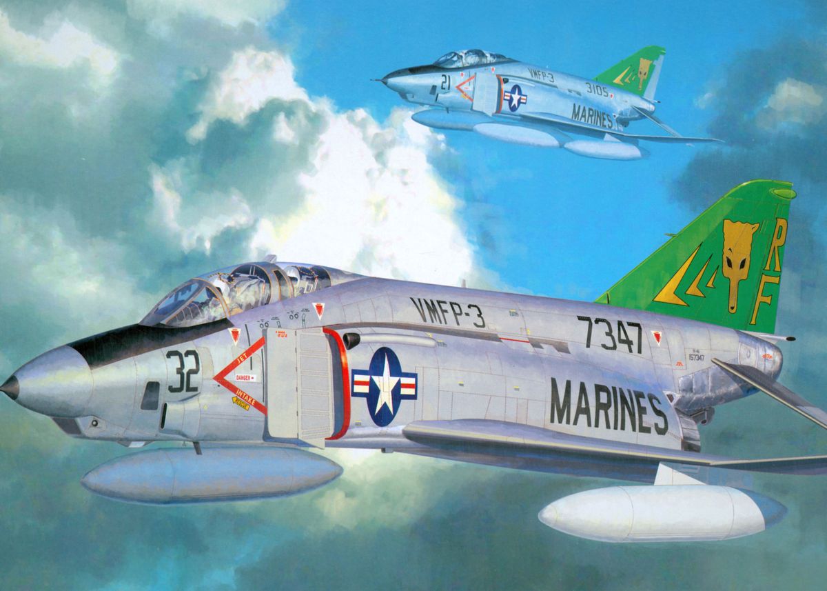 'McDonnell Douglas F4 Phan' Poster by World War | Displate