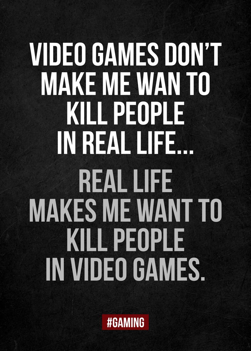 'Gaming Quote Game' Poster, picture, metal print, paint by Gam Gam ...
