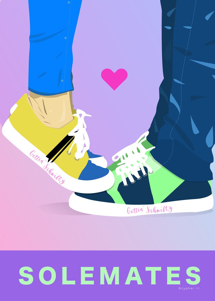 'Schwifty Solemates' Poster, picture, metal print, paint by cypher the ...