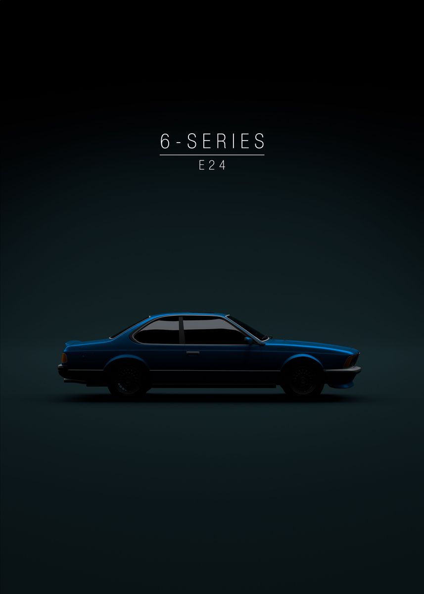 '1978 6 Series E24' Poster, picture, metal print, paint by 21 MXM | Displate