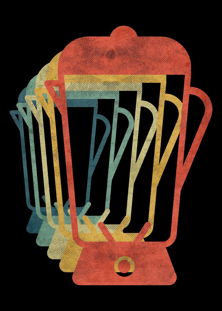 'Blender Retro Vintage' Poster by El Tropico | Displate