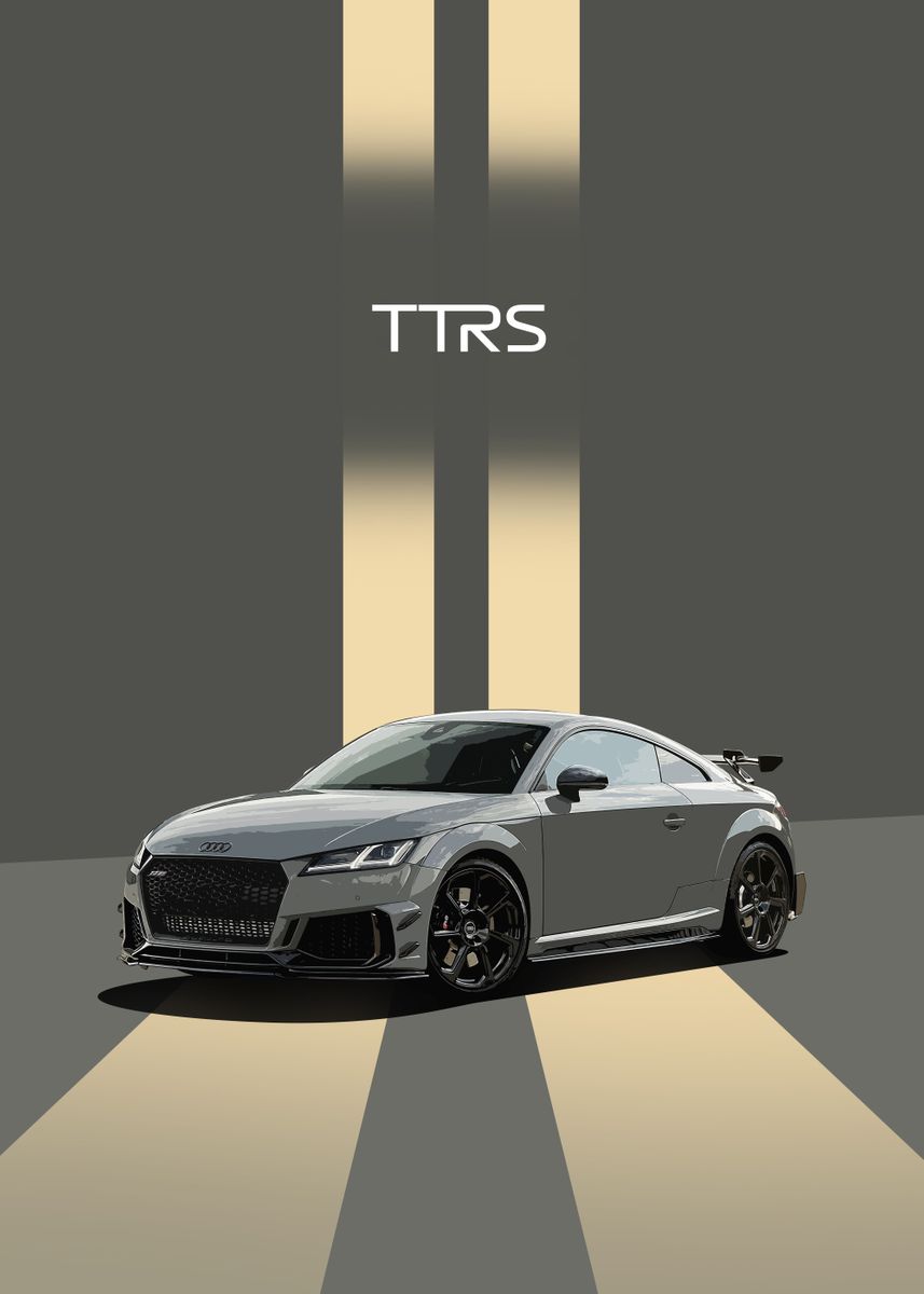 'Audi TTRS' Poster, picture, metal print, paint by Full Throttle Art ...
