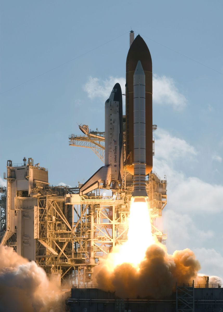 'Liftoff of Discovery ' Poster, picture, metal print, paint by Galaxy ...