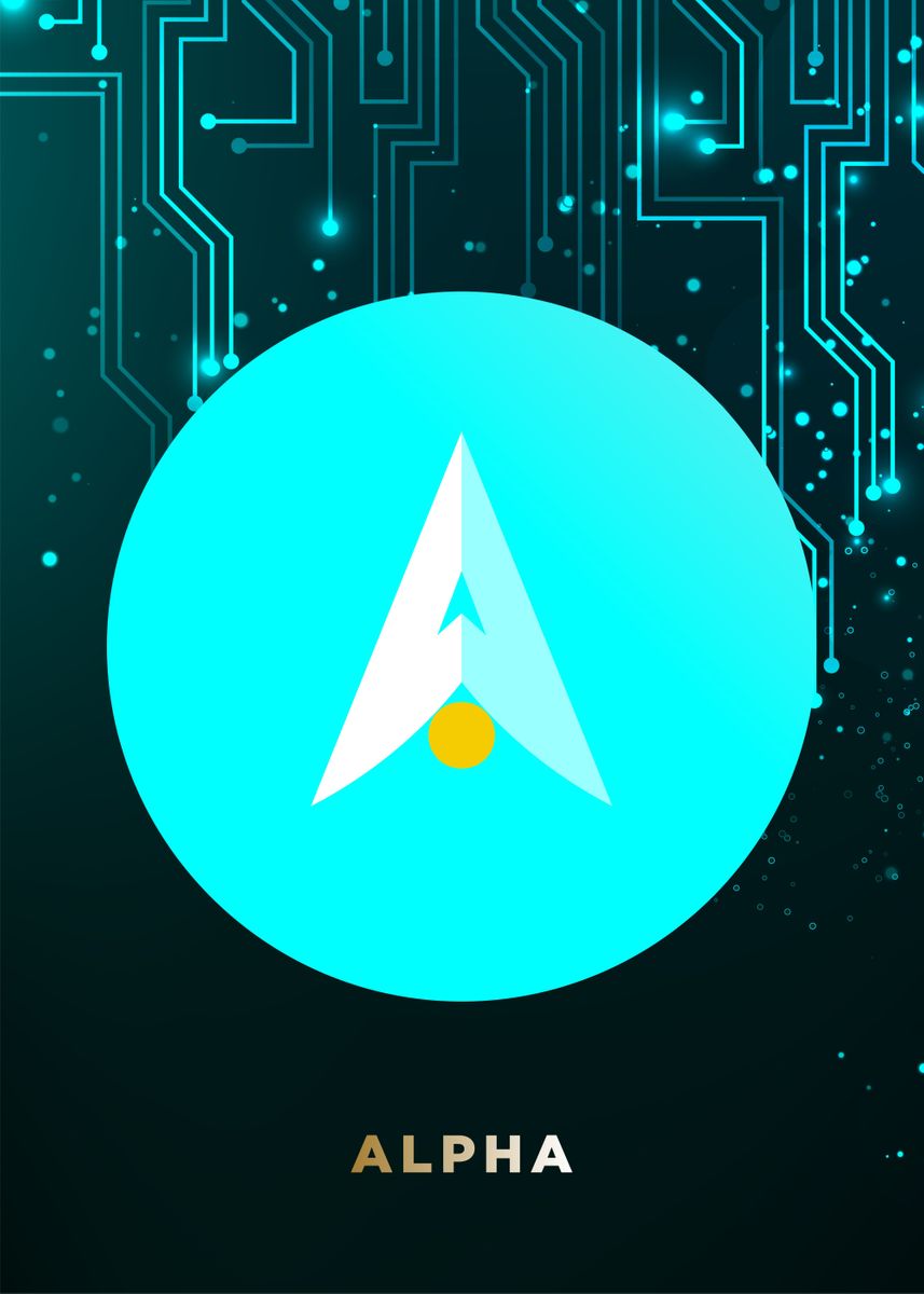 'Alpha Coin' Poster, picture, metal print, paint by Trending Music ...