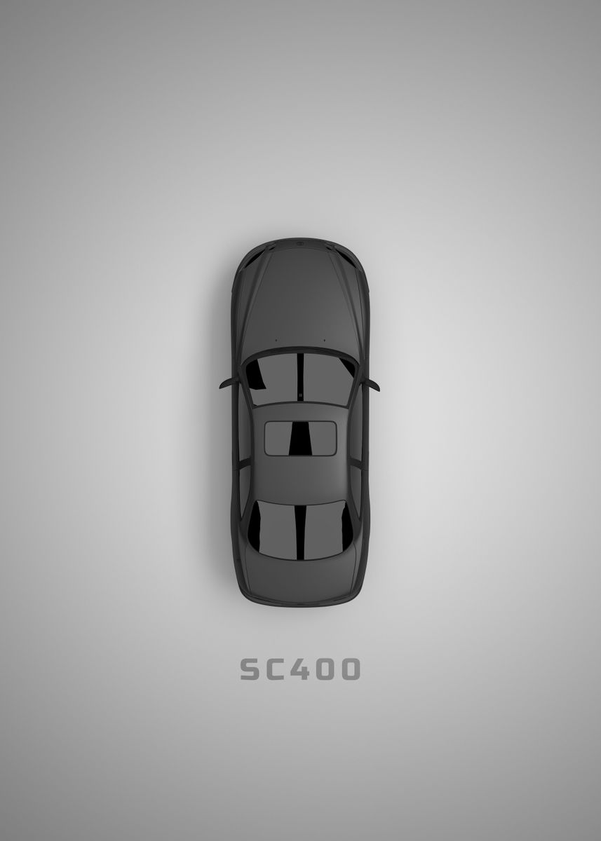 '1997 Lexus SC400' Poster, picture, metal print, paint by 21 MXM | Displate