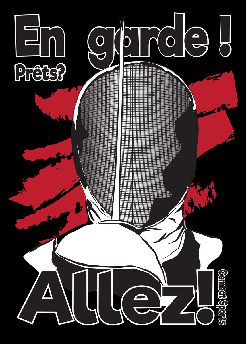 'Fencing En garde ' Poster by Annett Juenemann | Displate