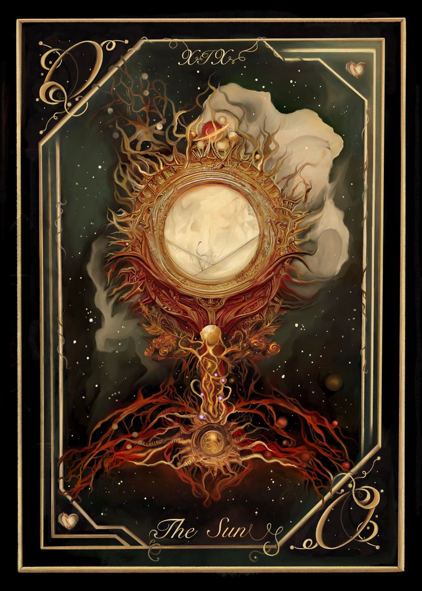 'The Sun Tarot Card' Poster, picture, metal print, paint by Monkeesart ...