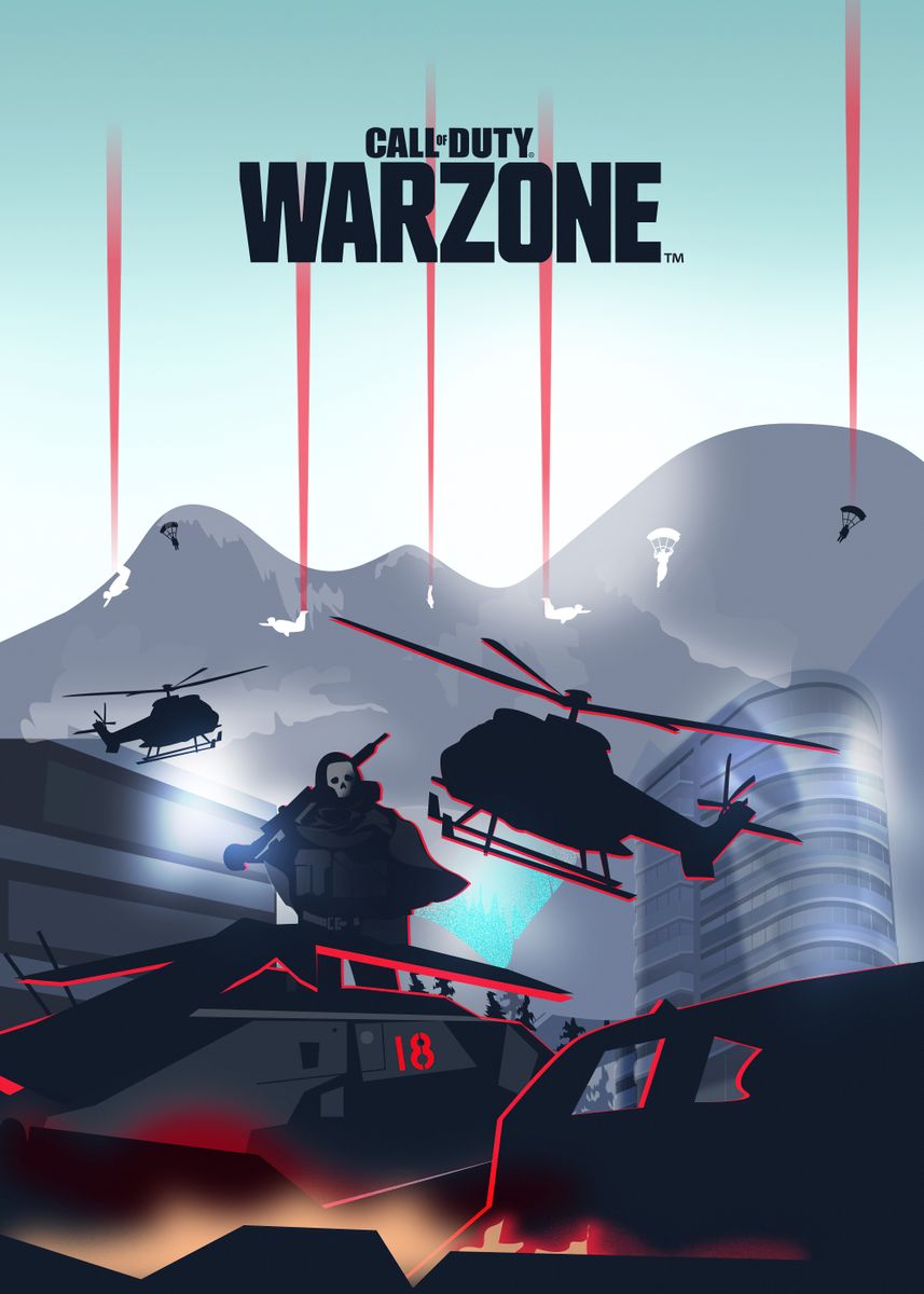 'Warzone' Poster, picture, metal print, paint by Call of Duty | Displate