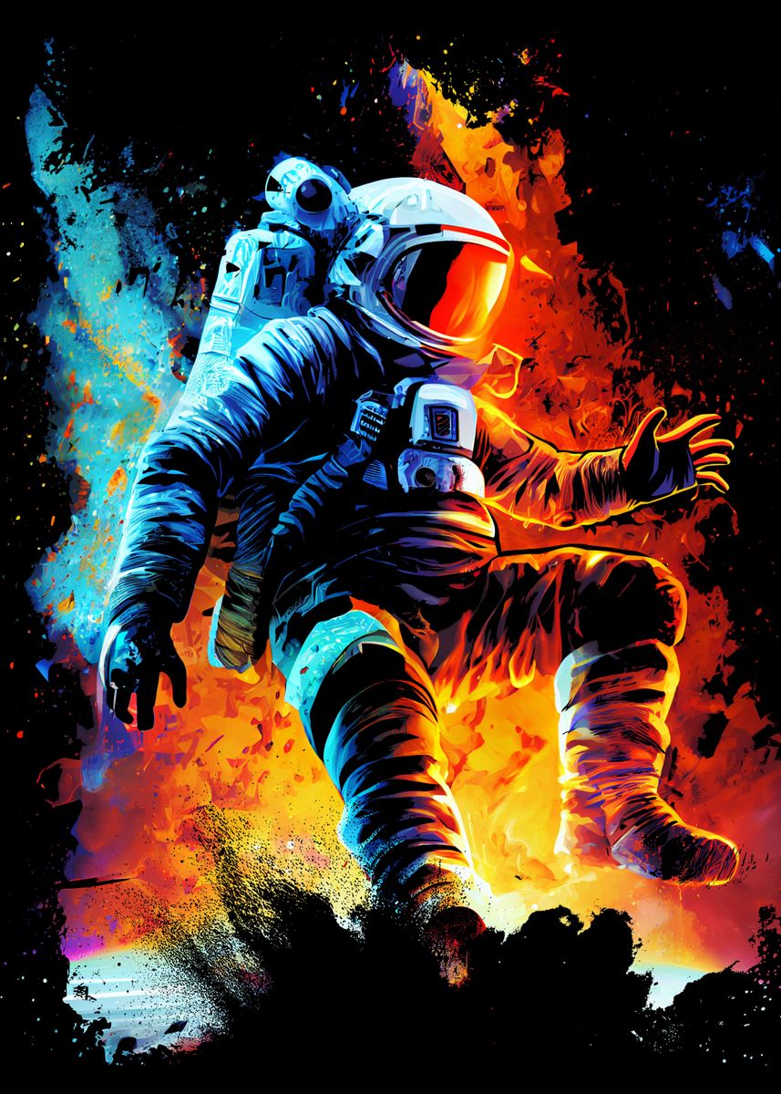 'Landing on Mars' Poster by Alberto Perez | Displate