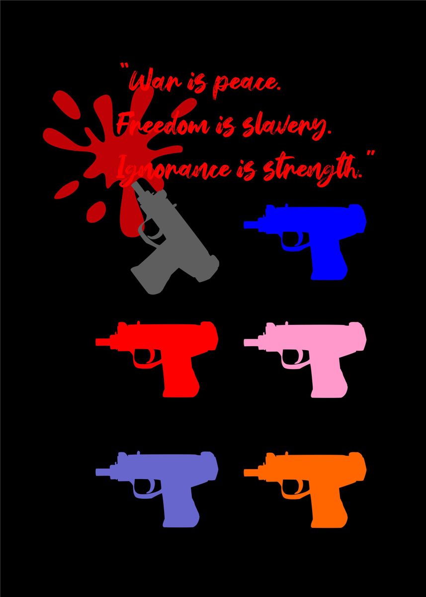 'Uzi' Poster, picture, metal print, paint by LuckStory | Displate