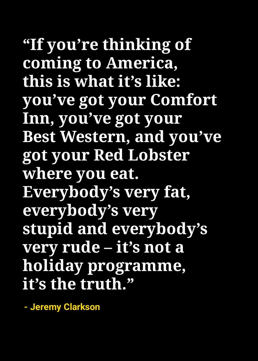 'Jeremy Clarkson quotes ' Poster by DNSM | Displate