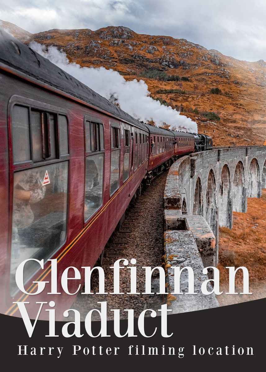 'Glenfinnan Viaduct' Poster, picture, metal print, paint by Clémentp ...