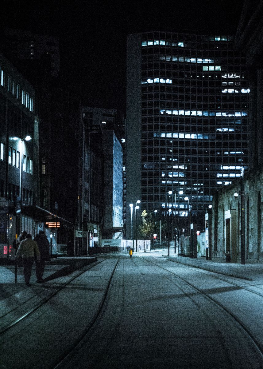 'Birmingham at Night' Poster, picture, metal print, paint by RDG Photos ...