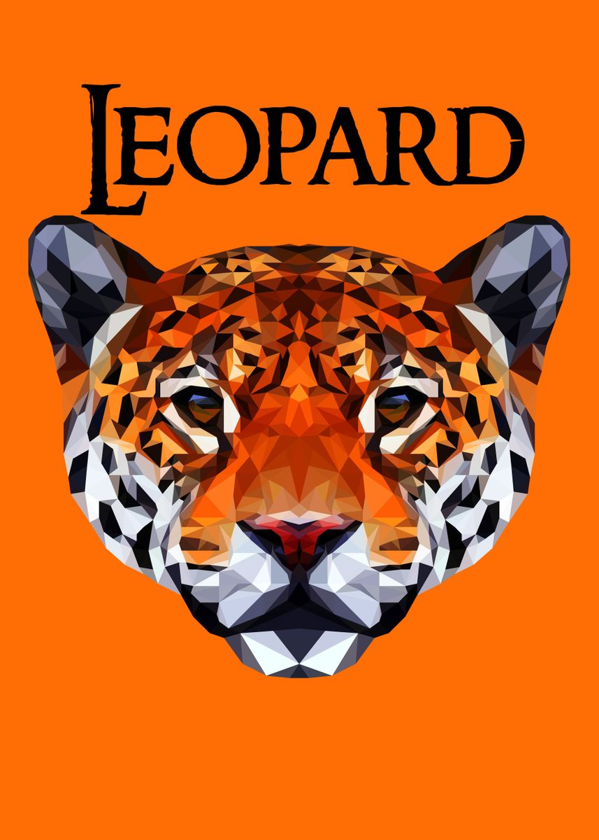 'Leopard' Poster, picture, metal print, paint by Dare Neil | Displate