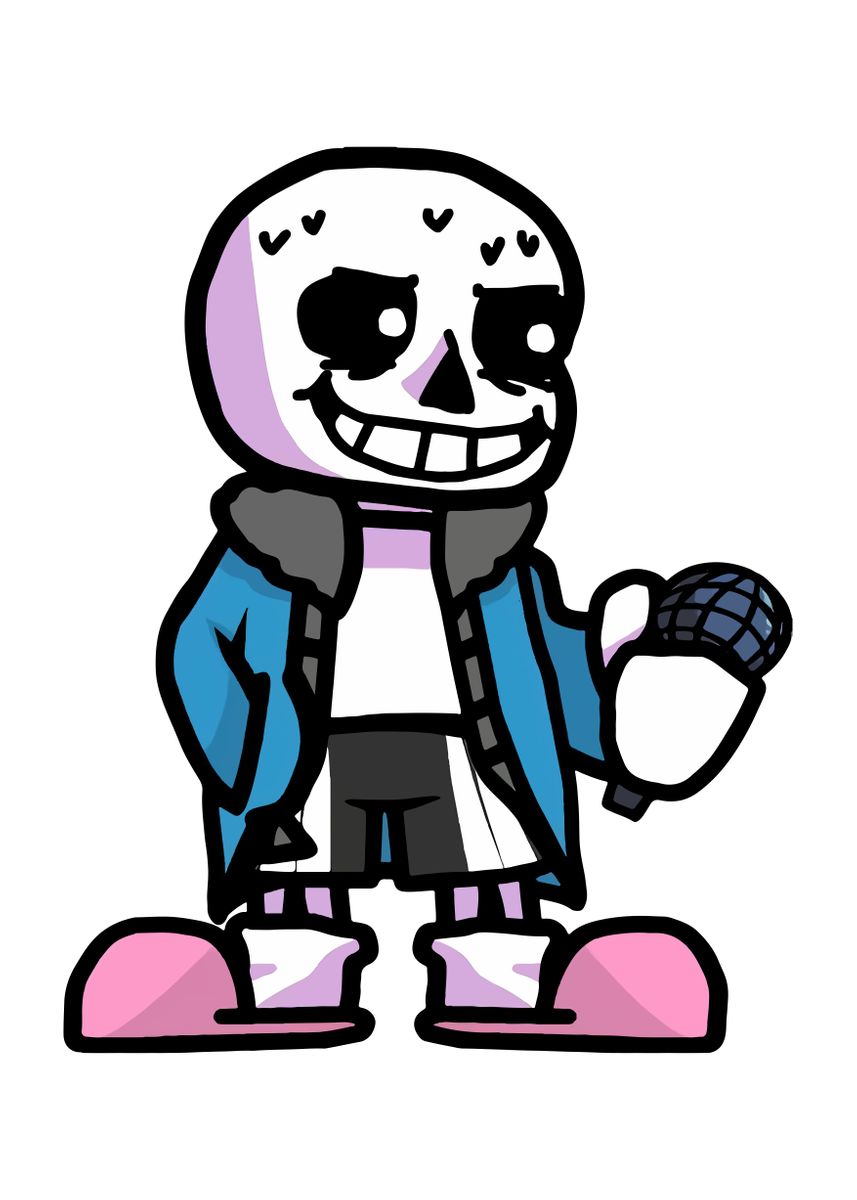 'Undertale Sans Lazy Bones' Poster, picture, metal print, paint by ...