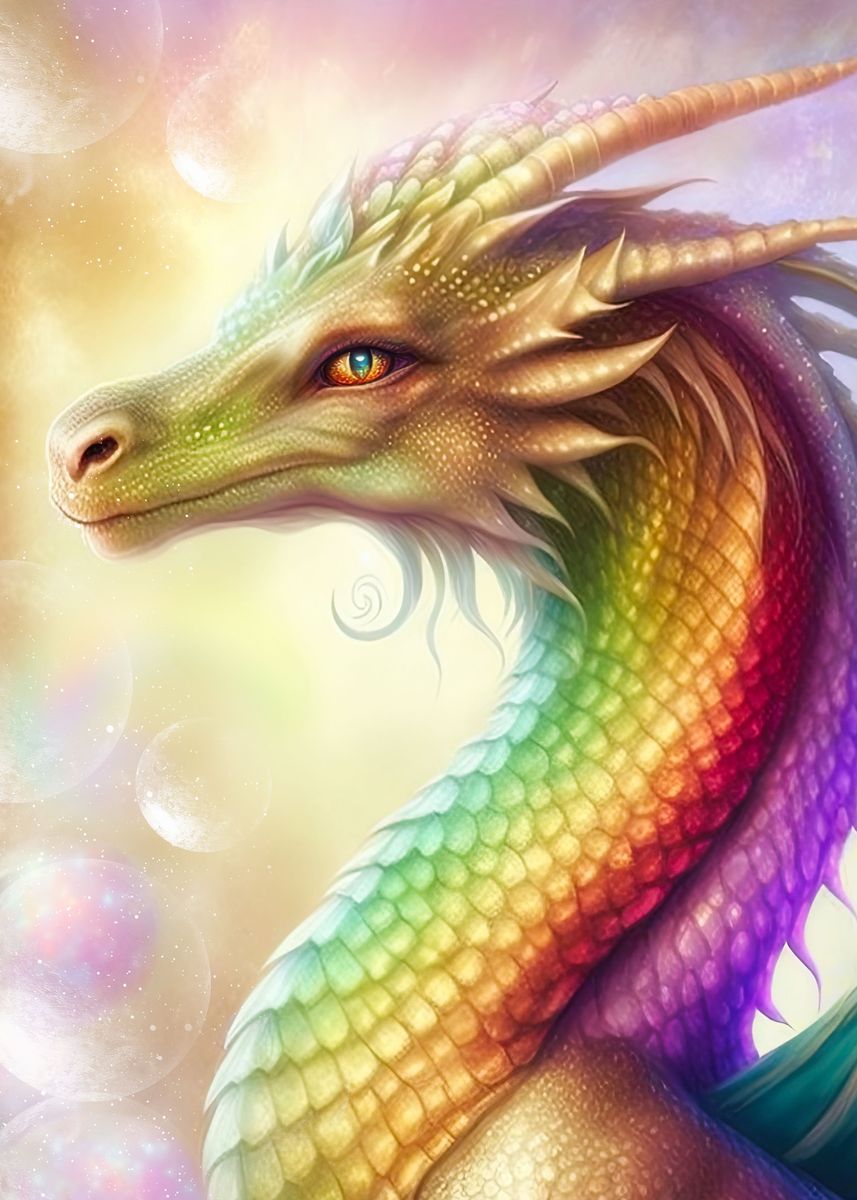 'The Dragon Aedria' Poster by Dolphins DreamDesign | Displate