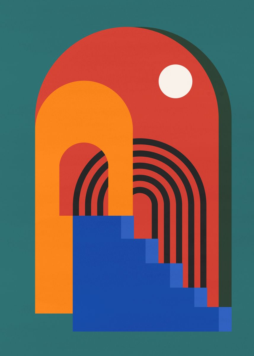 'Classical architecture IV' Poster by Vitor Costa | Displate