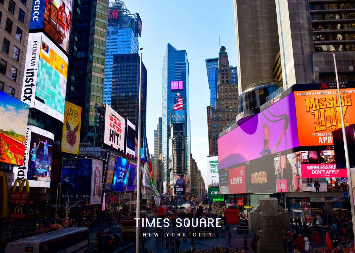'Times Square ' Poster by Famous City | Displate