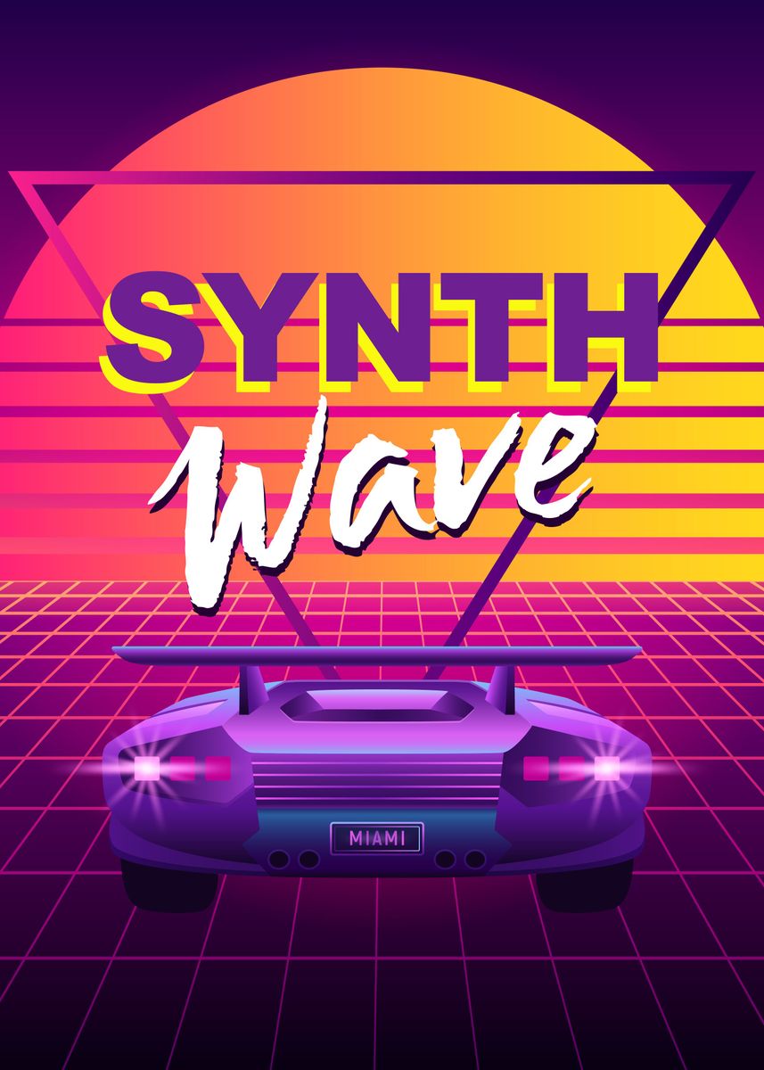 'Vintage Synth' Poster, picture, metal print, paint by EDM Project ...