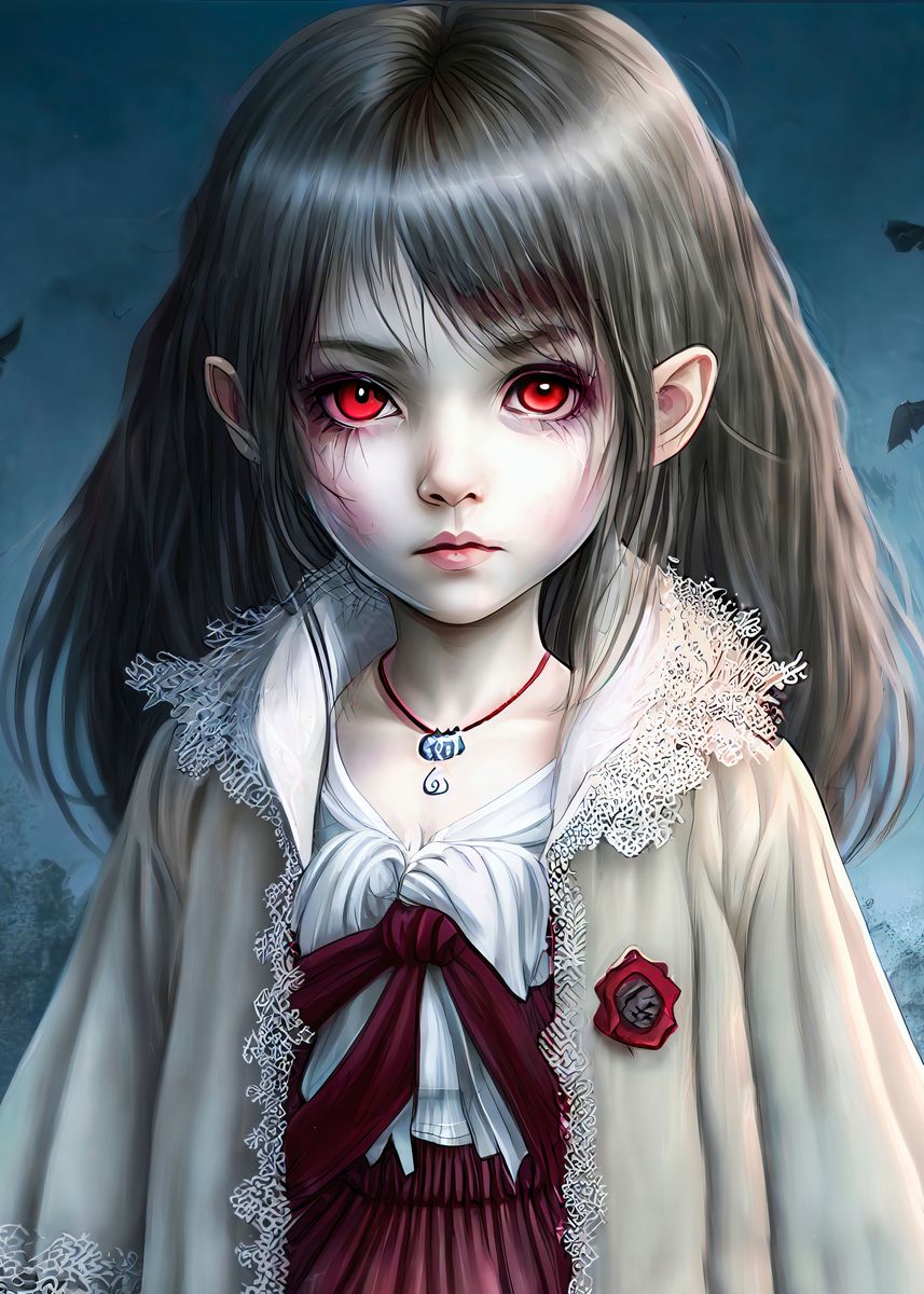 'Manga Cute Monster v1' Poster, picture, metal print, paint by Displate ...