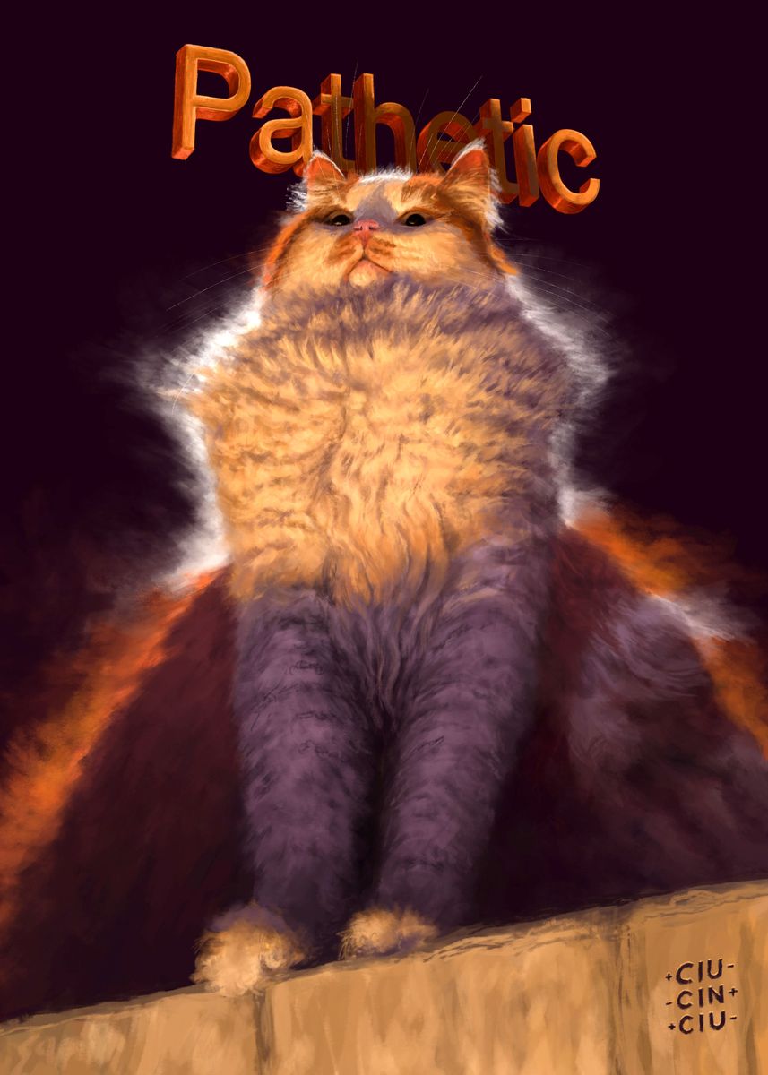 'Scathing Feline' Poster, picture, metal print, paint by Ciucinciu ...