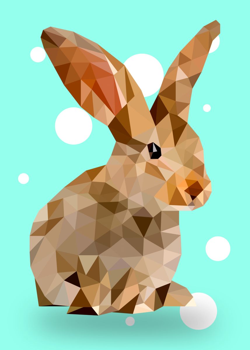'Rabbit' Poster by Lee Jani | Displate