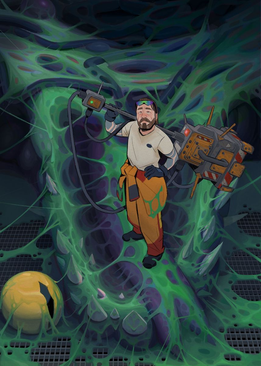 'Alien Smashed' Poster by vincent gallut | Displate