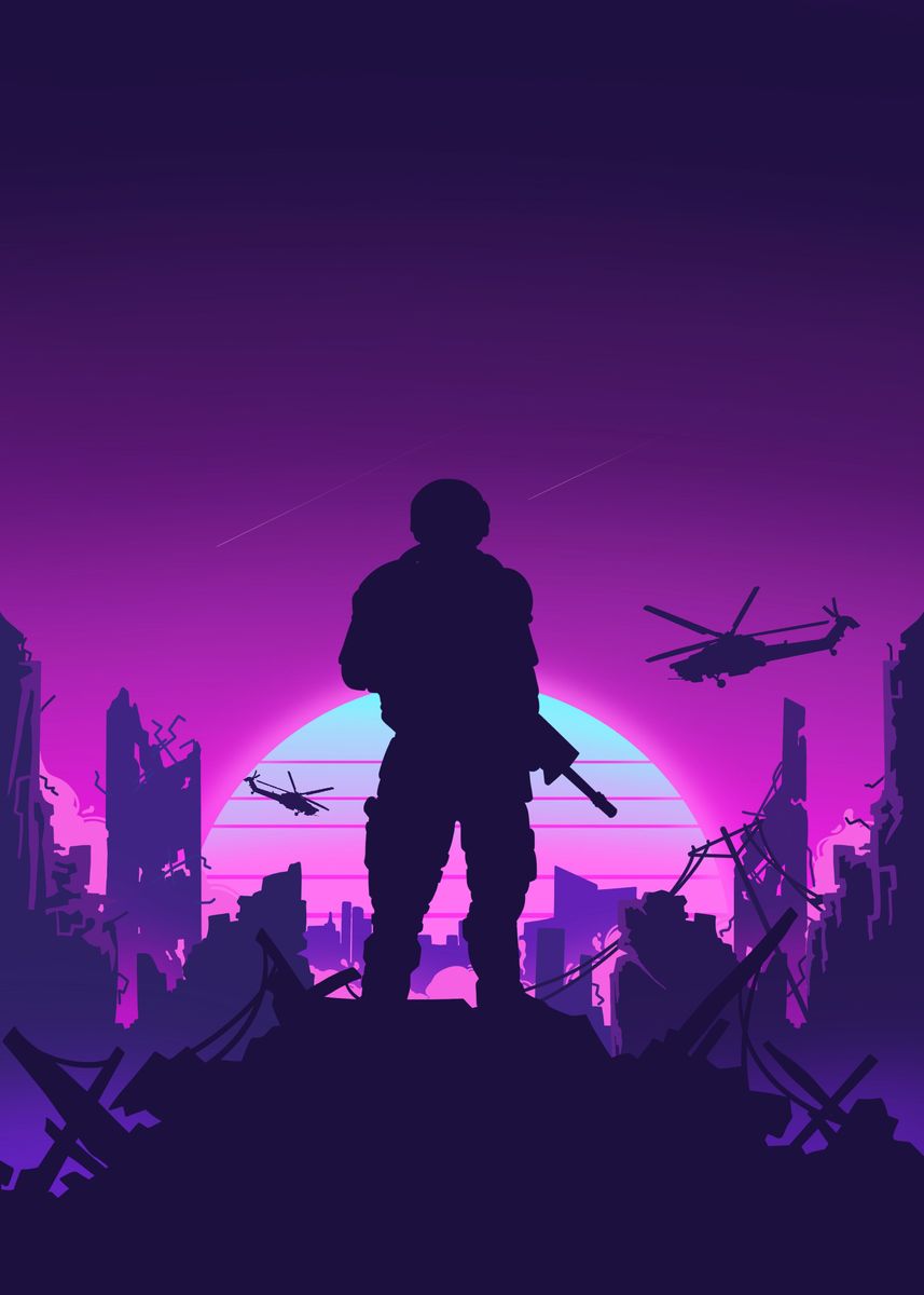 'Building Destroyed 3' Poster, picture, metal print, paint by Adriel ...