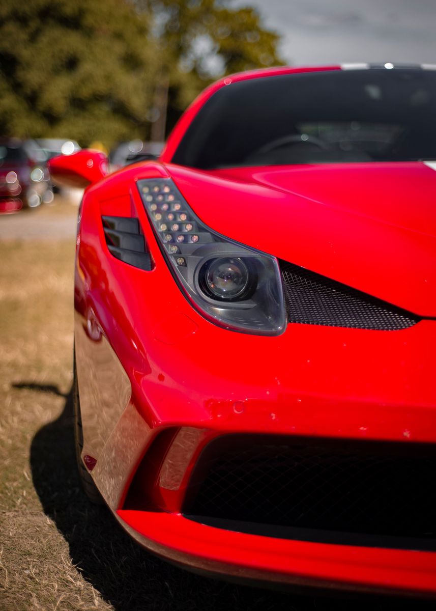 'Ferrari 458 Headlight' Poster, picture, metal print, paint by RDG ...