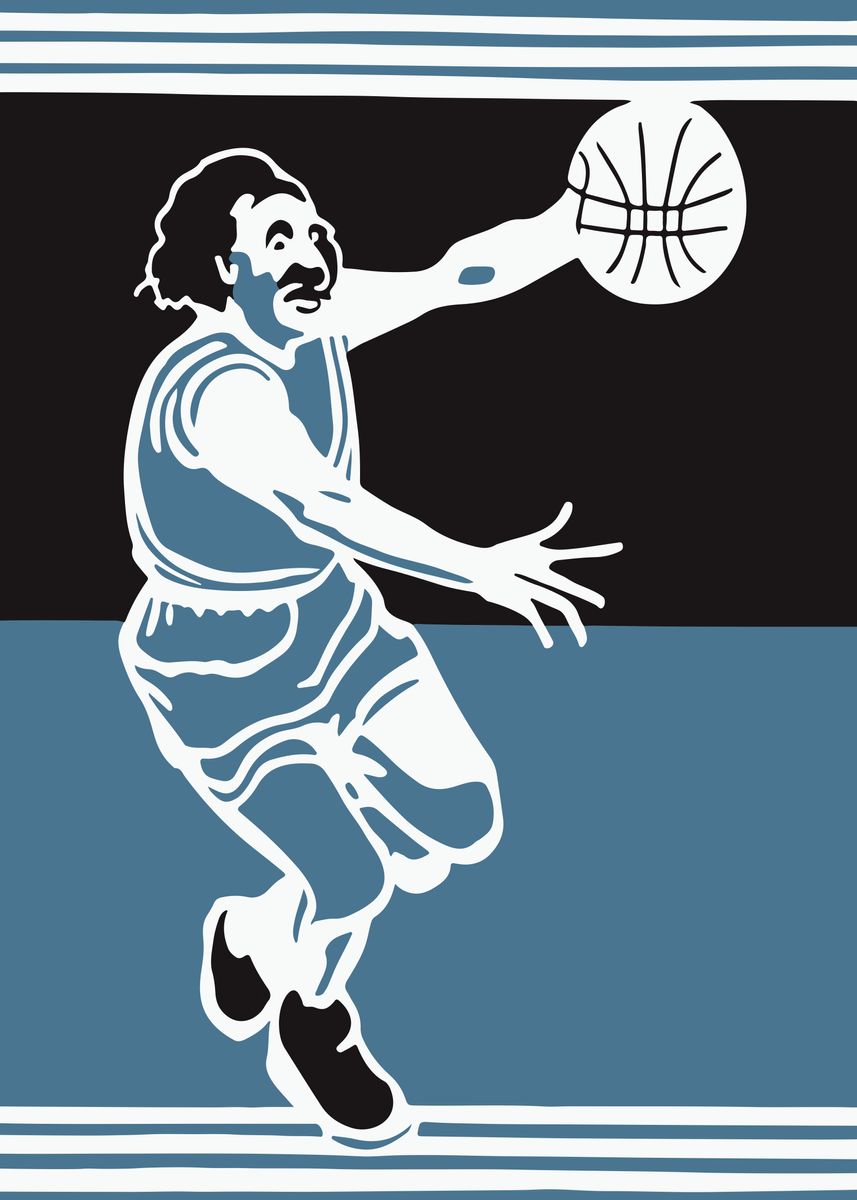 'Balling Albert Einstein' Poster, picture, metal print, paint by ...