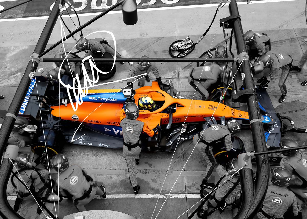 'Lando Norris' Poster by Dat Luong | Displate