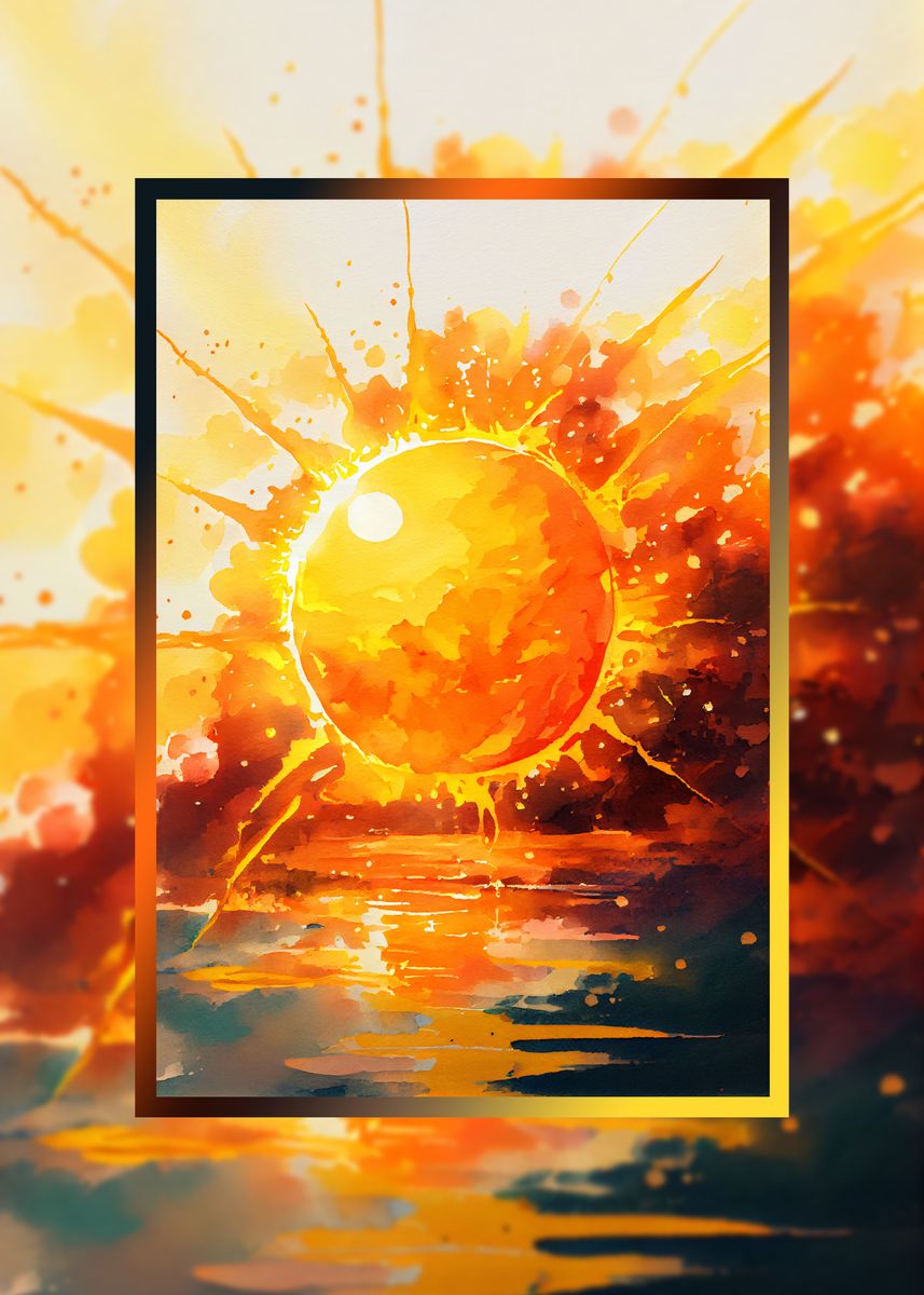 'Mythic Fusion' Poster, picture, metal print, paint by Sycaid | Displate