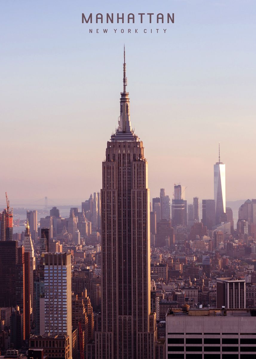 'Manhattan ' Poster, picture, metal print, paint by Explore Universe ...