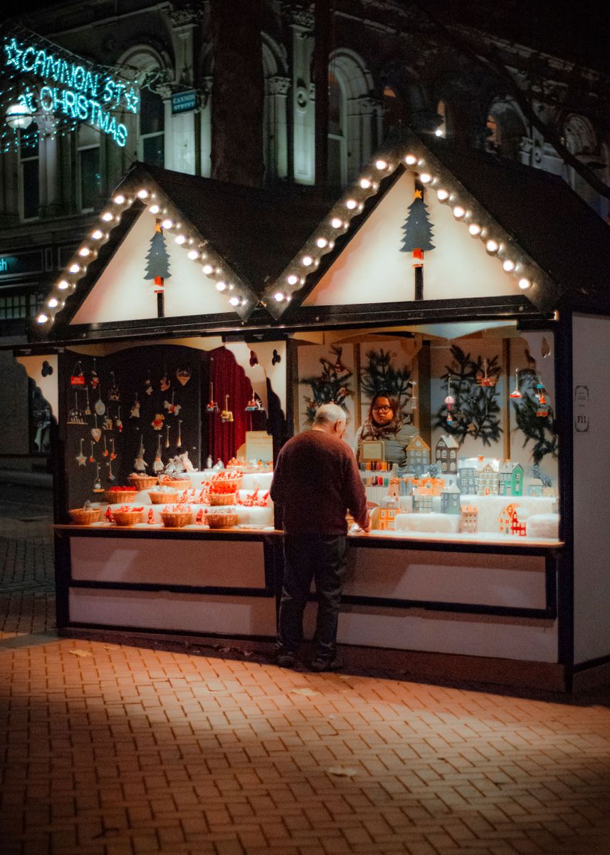 'Christmas Market Stall' Poster by RDG Photos | Displate