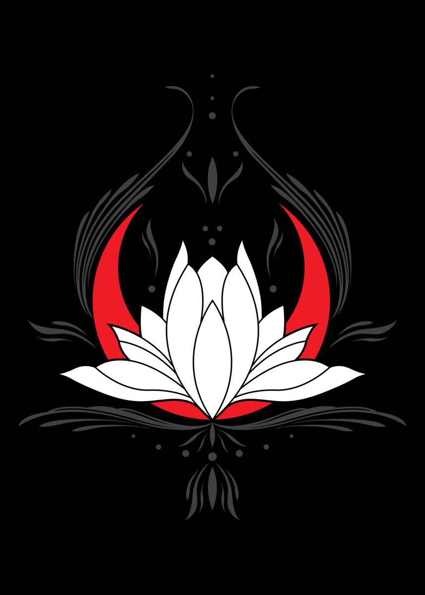 'Lotus pinstripe ' Poster by jun salazar | Displate