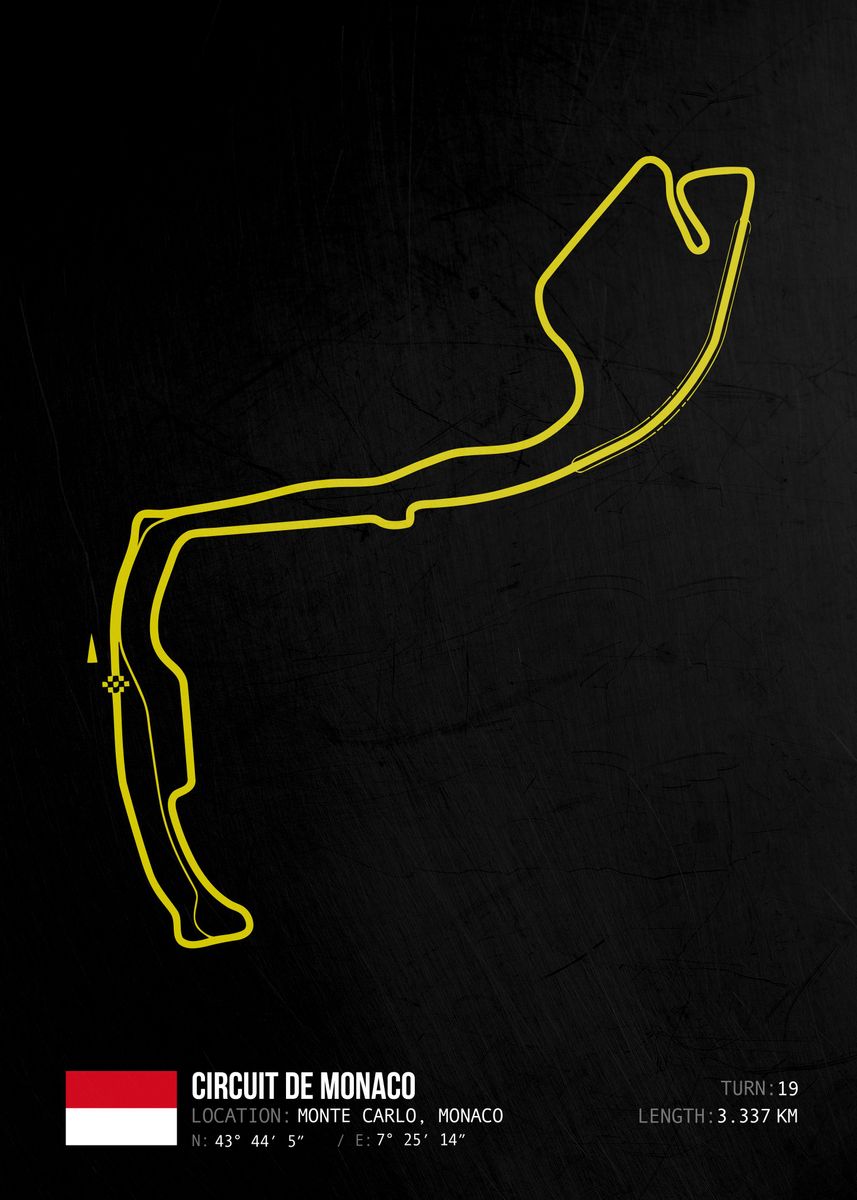 'Circuit de Monaco' Poster by F1 Super Car | Displate