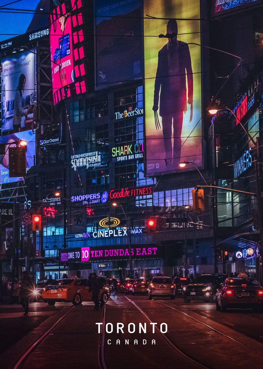 'Toronto ' Poster, picture, metal print, paint by Travel Addict | Displate