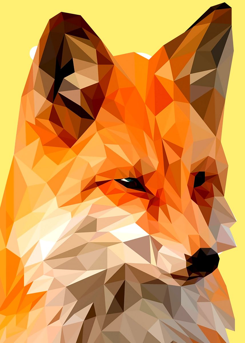 'Fox' Poster by Lee Jani | Displate