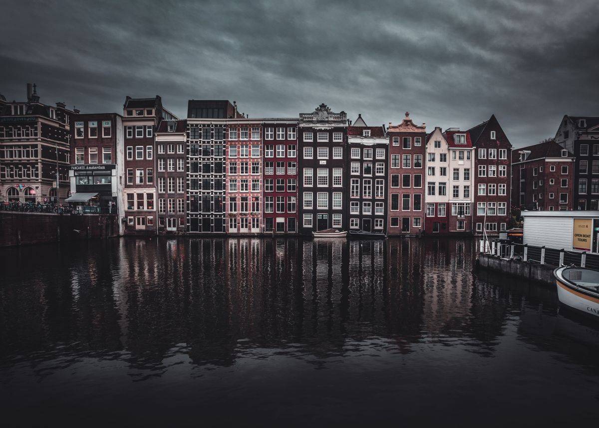 'Amsterdam Before Storm' Poster by Dumspyrospero | Displate