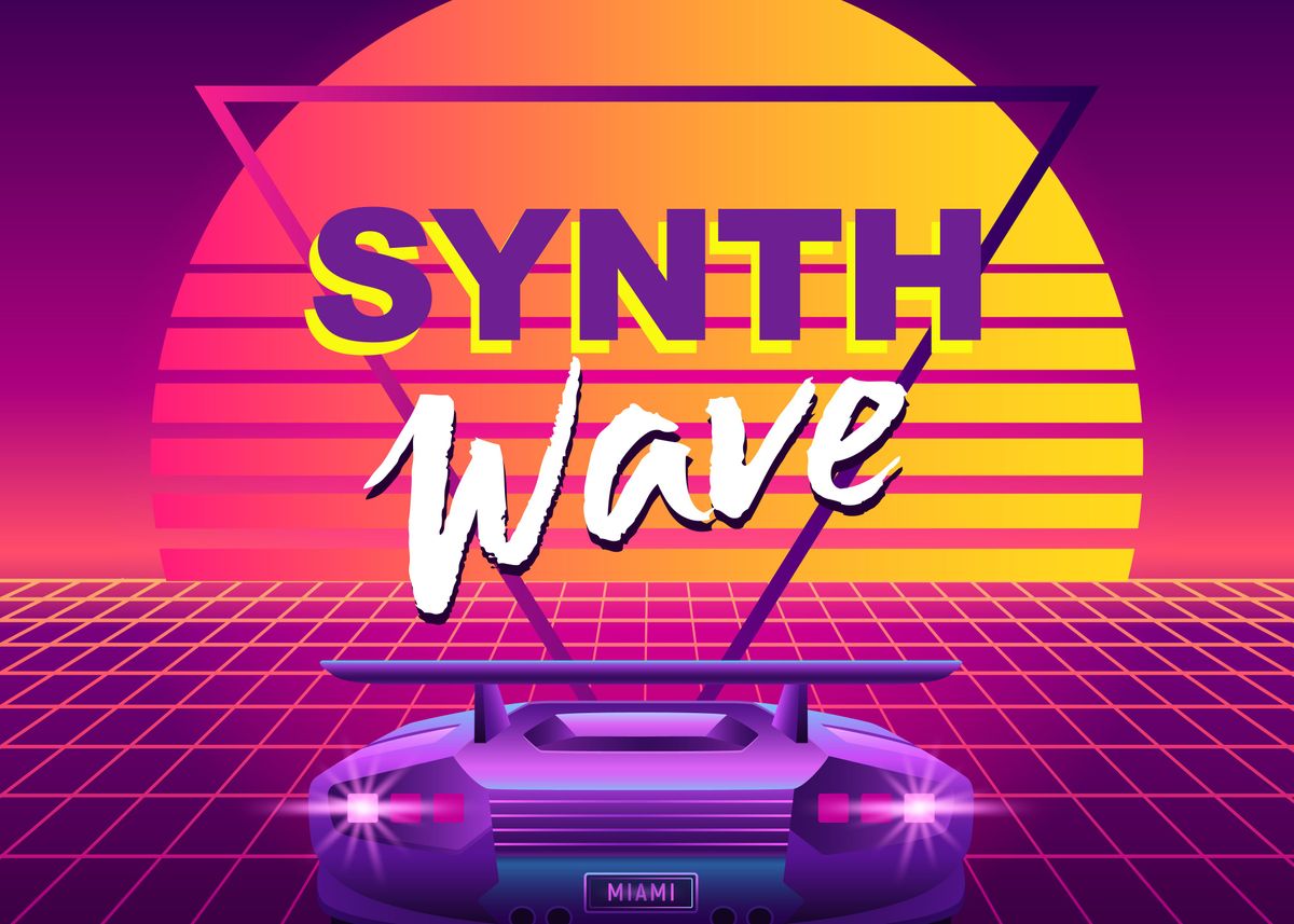 'Synthwave 80s' Poster by EDM Project | Displate