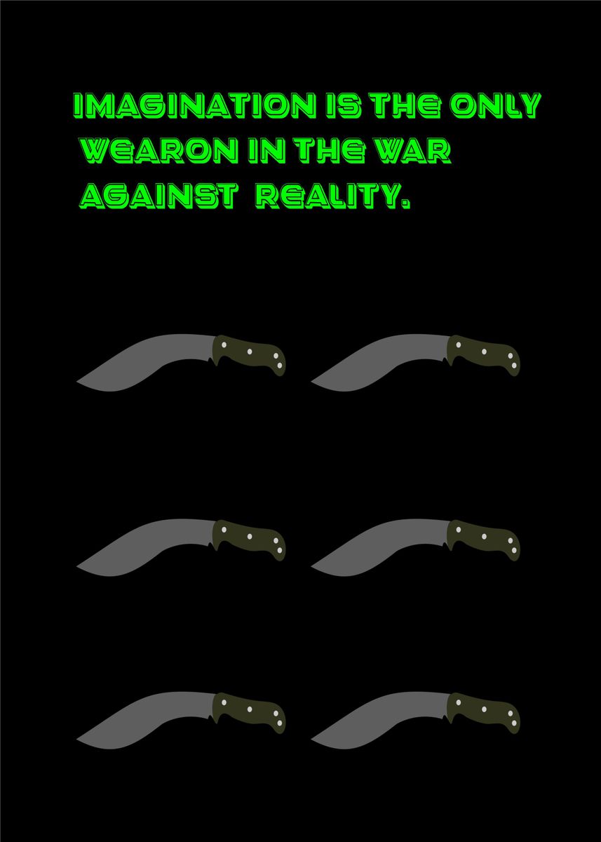 'DAGGER' Poster, picture, metal print, paint by LuckStory | Displate